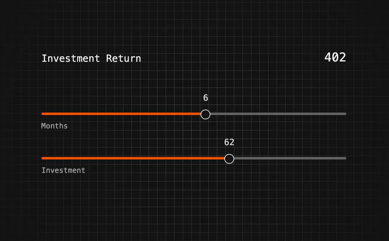 Sliders Calculator • Framer Component • Bachoff Studio • Web Design and ...